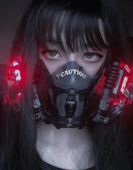 Cyberpunk Led Gas Mask | Techwear