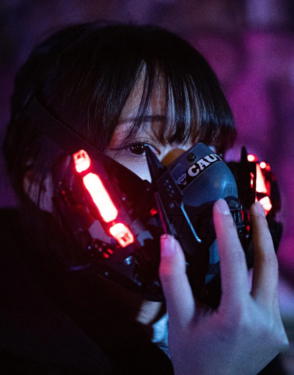 Cyberpunk Led Gas Mask | Techwear