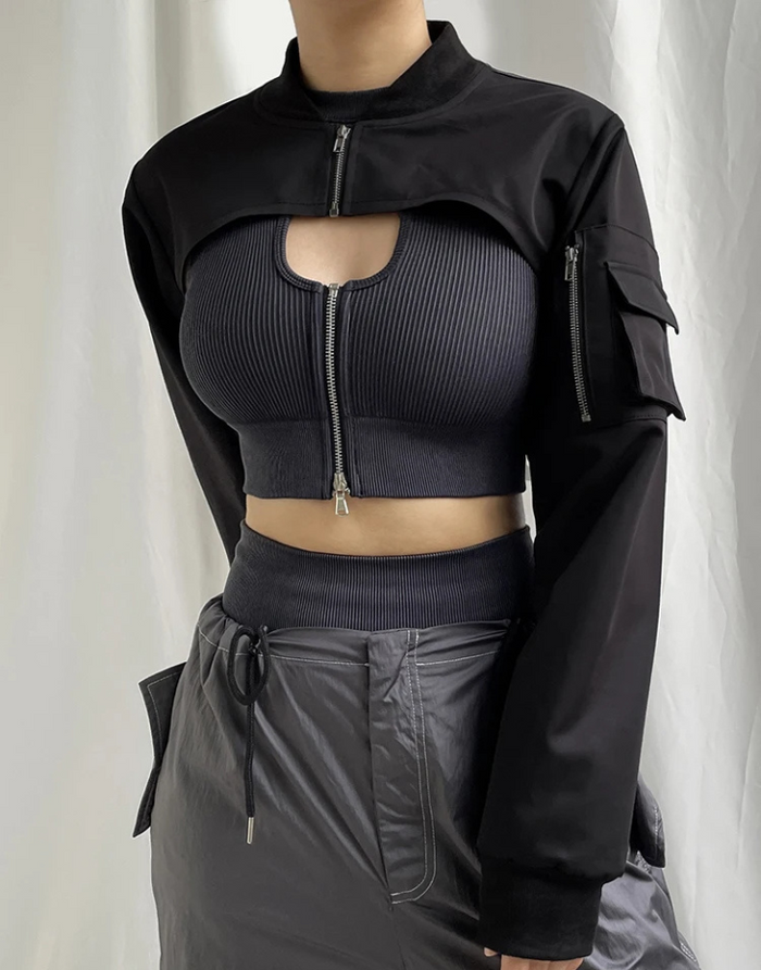 Super Short Crop Top | Techwear