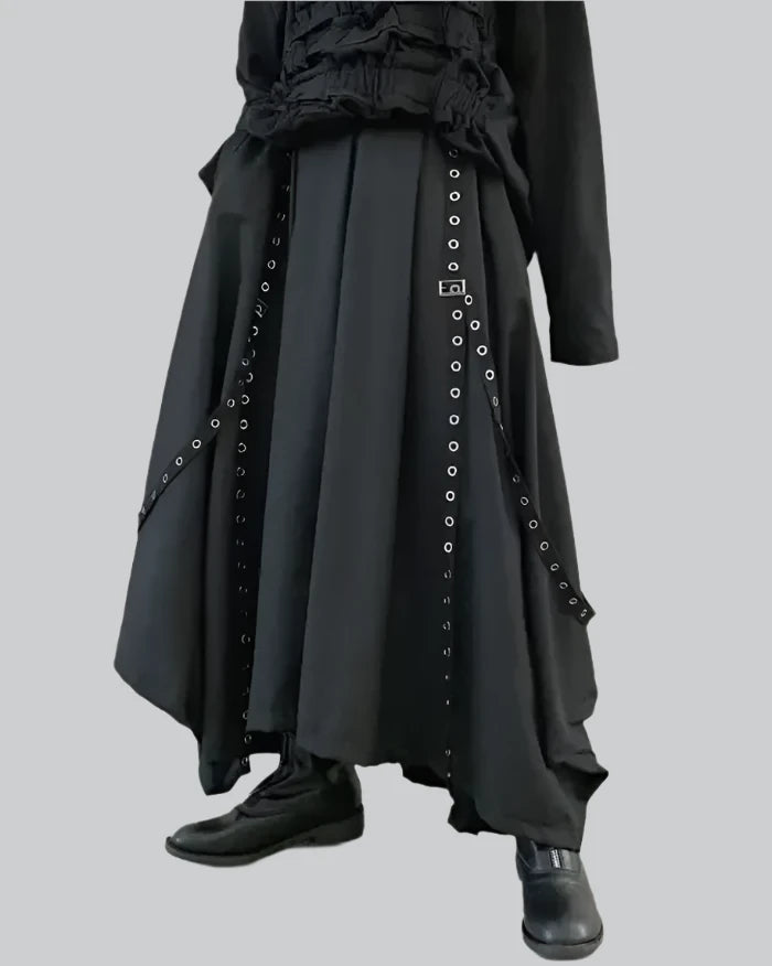 Black Hakama Pants | Techwear