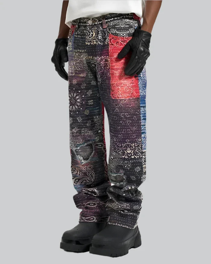Graphic Pants Y2K | Techwear