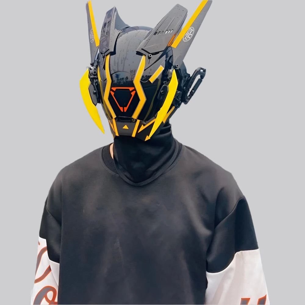Mecha Cyberpunk Helmet | Techwear