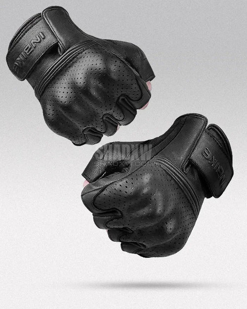 Tactical Leather Gloves | Techwear