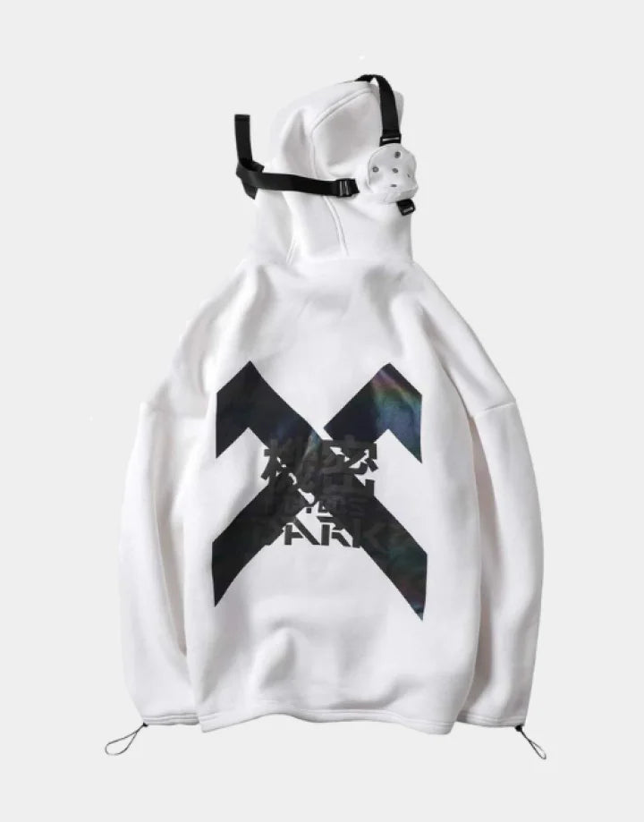 White Techwear Hoodie | Techwear